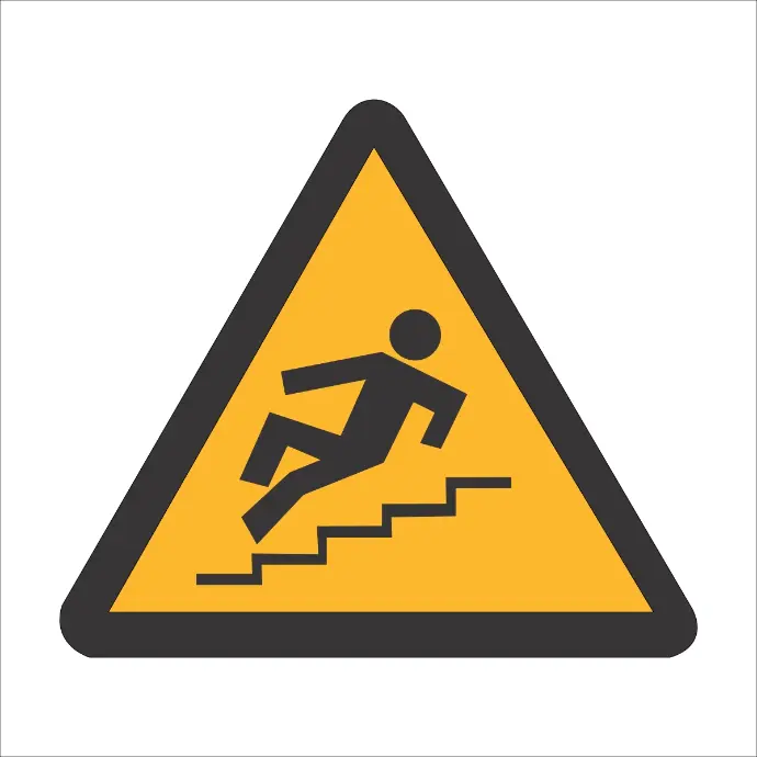 WW22 - SABS Slippery Steps Hazard Safety Sign | Safety Signs & Equipment